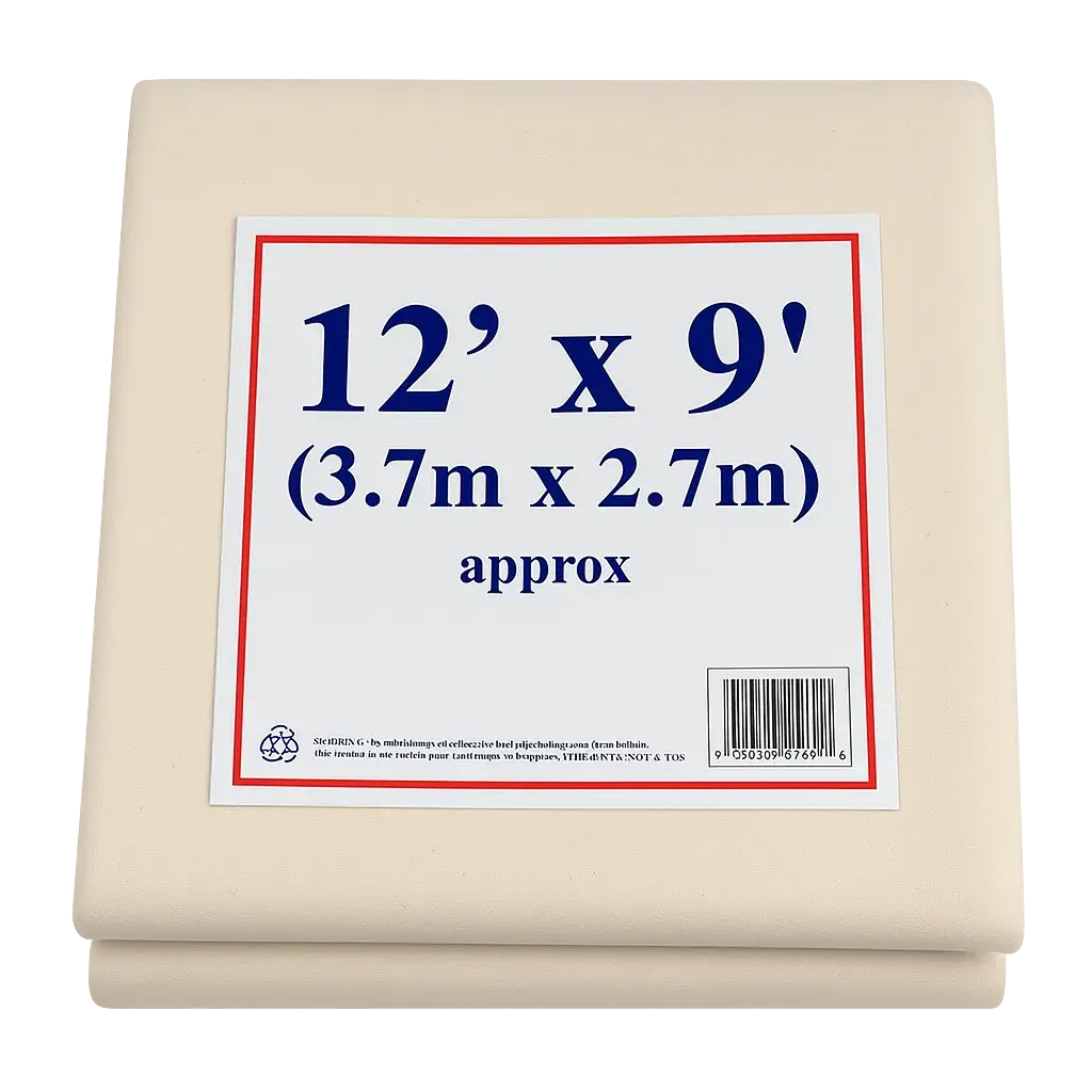 Durable Cotton Canvas Dust Sheet 12x9 ft | JMS Bridge